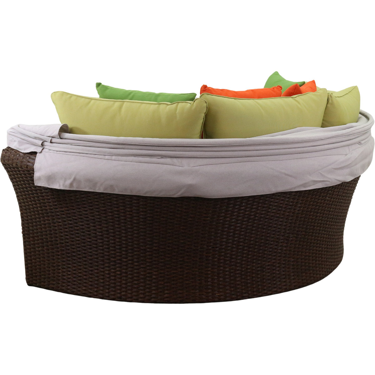 Brayden Studio® Linton Modern Outdoor Expandable Oval Daybed | Wayfair