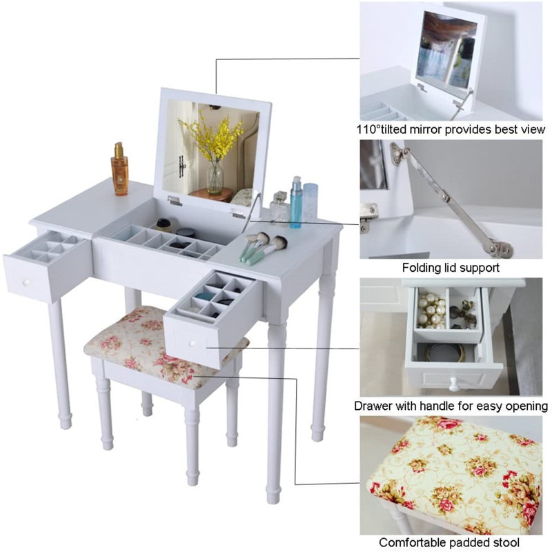 Charlton Home® Ovard Vanity & Reviews | Wayfair