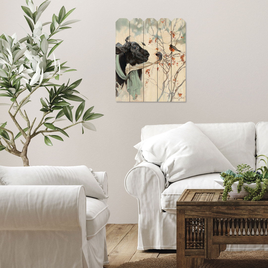 Rosalind Wheeler "Winter Robin" By Artisan Bonnie Mohr, Printed on ...