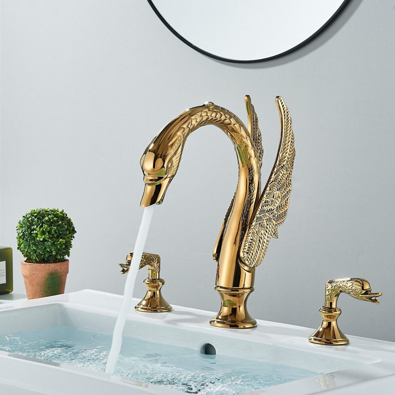 Senlesen Widespread Faucet 2-handle Bathroom Faucet & Reviews | Wayfair