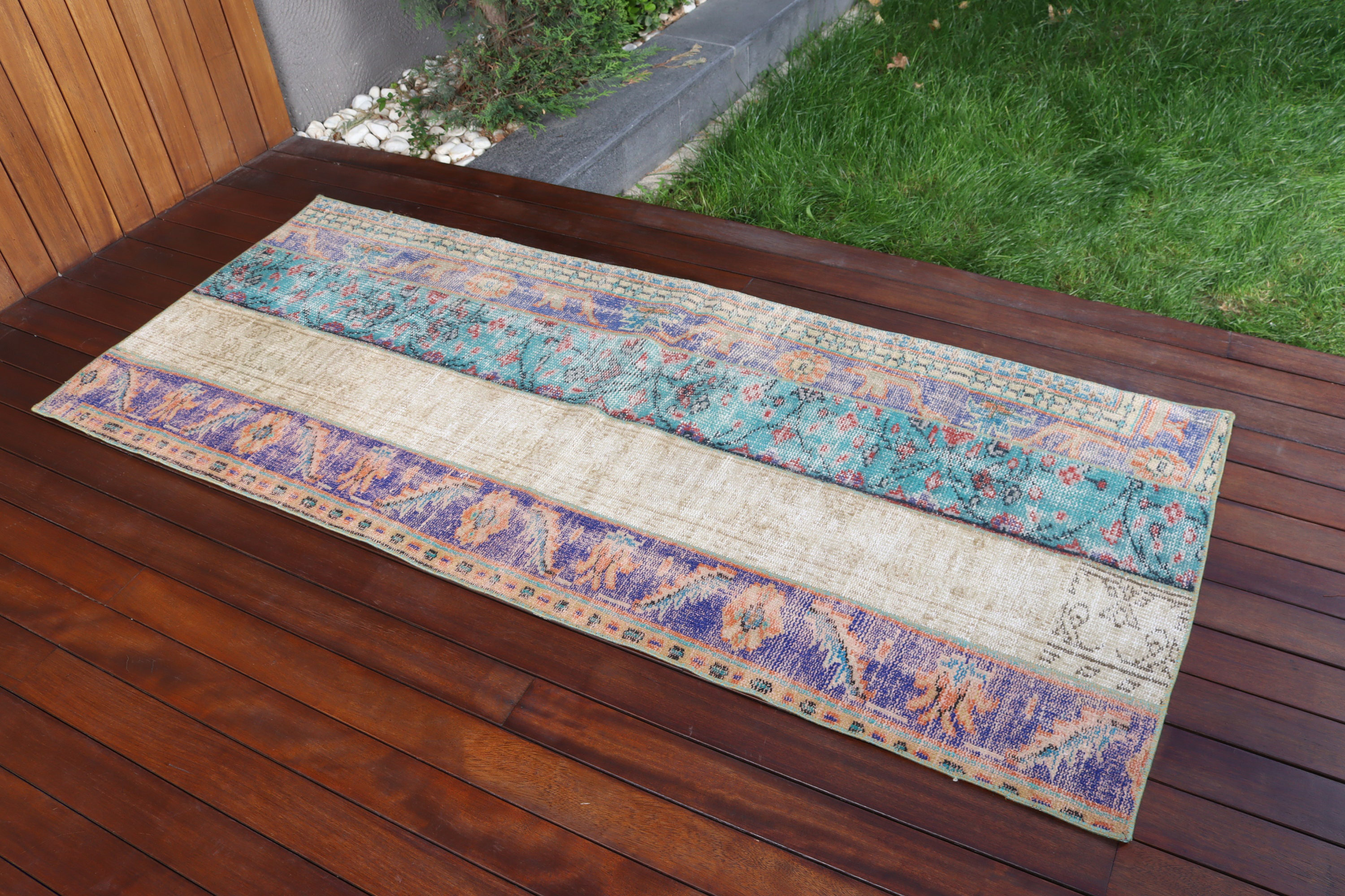 Red Barrel Studio Handcrafted Vintage Turkish Rug Patchwork In A ...