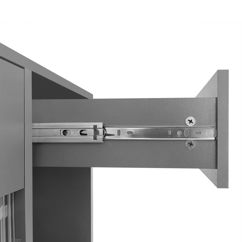 Mercer41 Rotating Storage Cabinet with 2 Doors and 4 Drawers | Wayfair