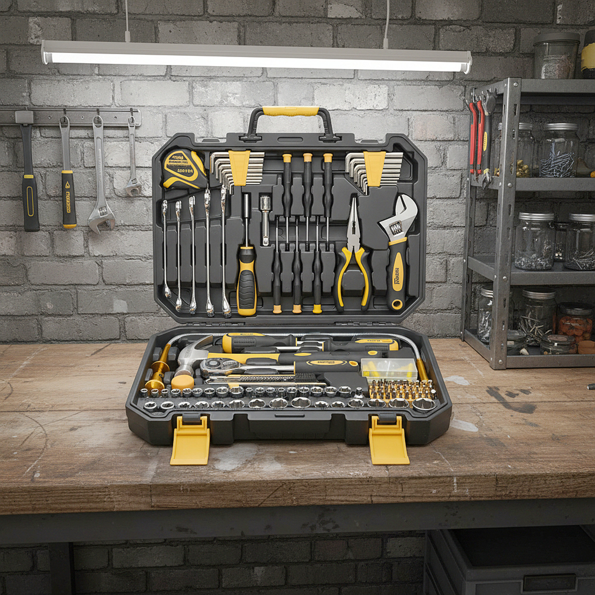 WFX Utility™ 159 Piece Tool Set,Basic Tool Kit For Home Auto Repair ...