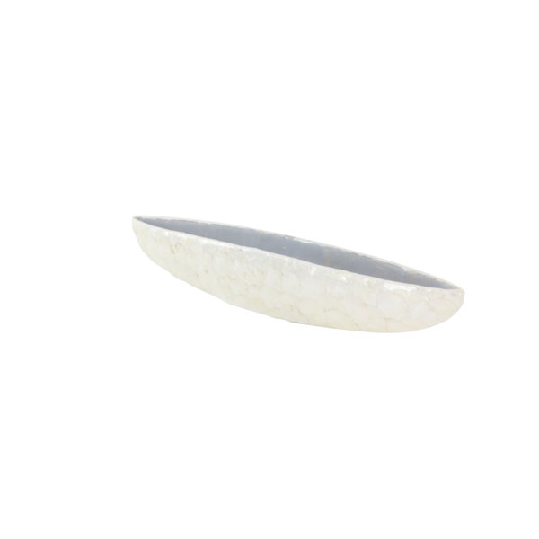 Rosecliff Heights Polystone Oval Long Decorative Bowl in Gray & Reviews ...