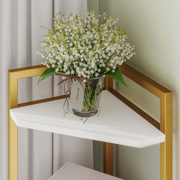 Wade Logan® Andros 71.2'' H x 17.7'' W 6-Tier Steel Corner Bookcase ...