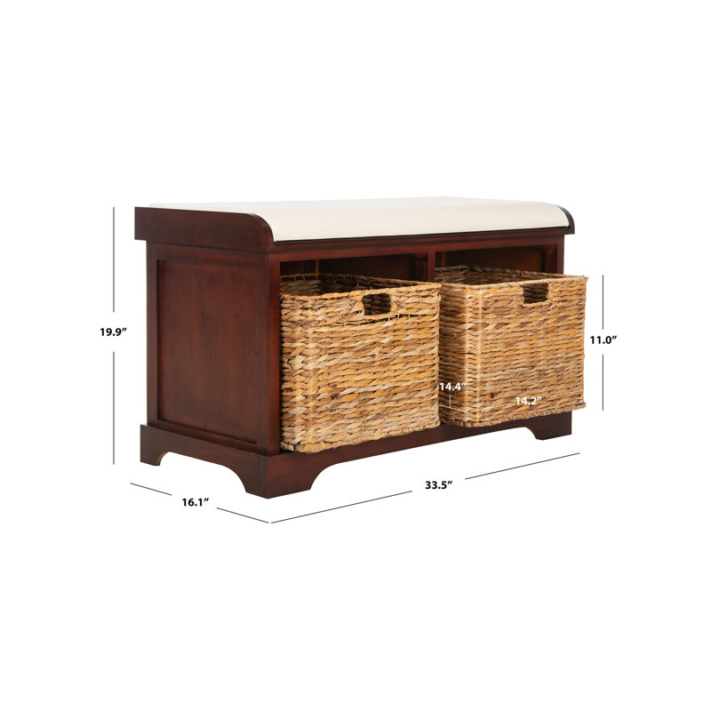 Wildon Home® Wood Storage Bench | Wayfair