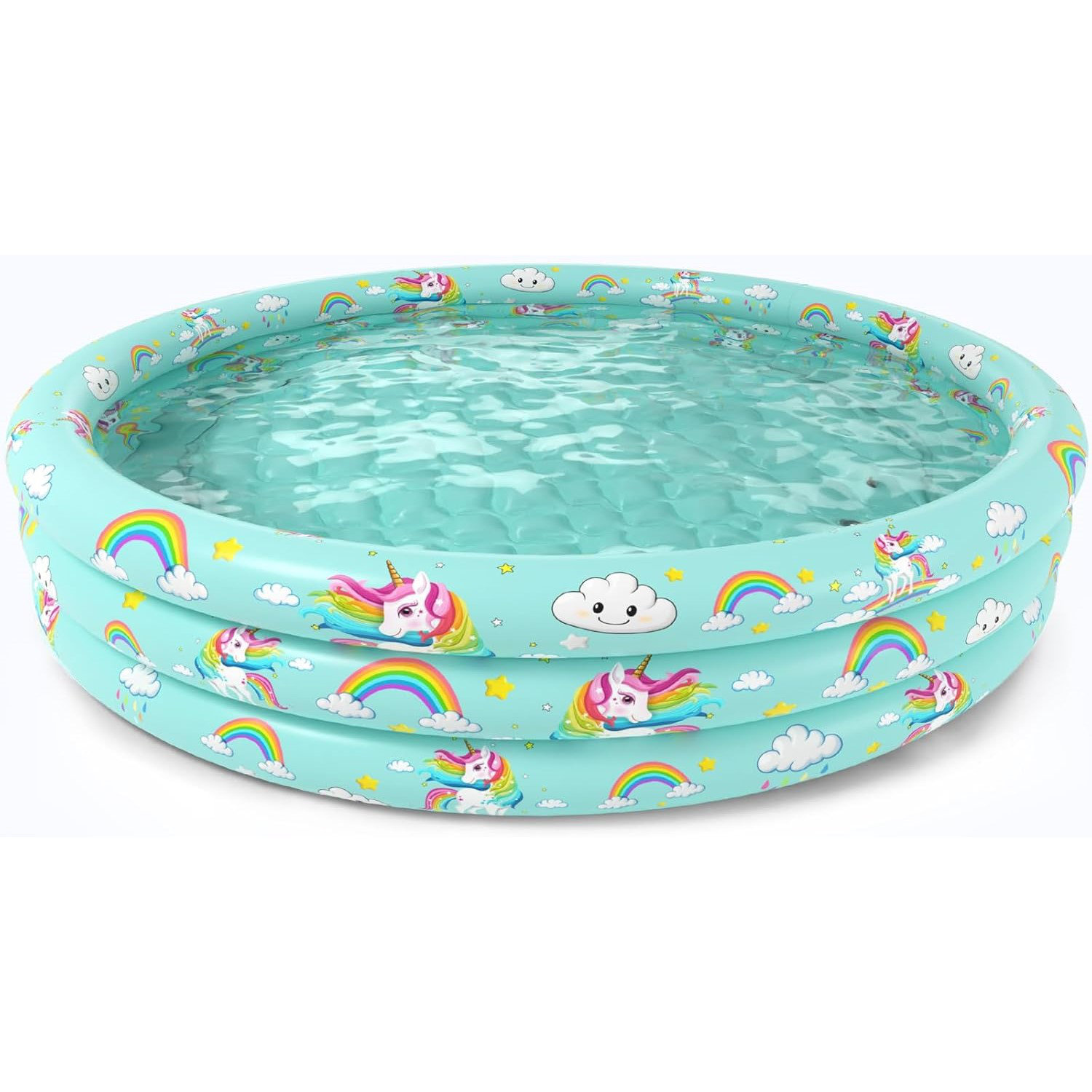 BONLOD Inflatable Baby Kiddie Pool Toddler Pool Kids Paddling Baby ...