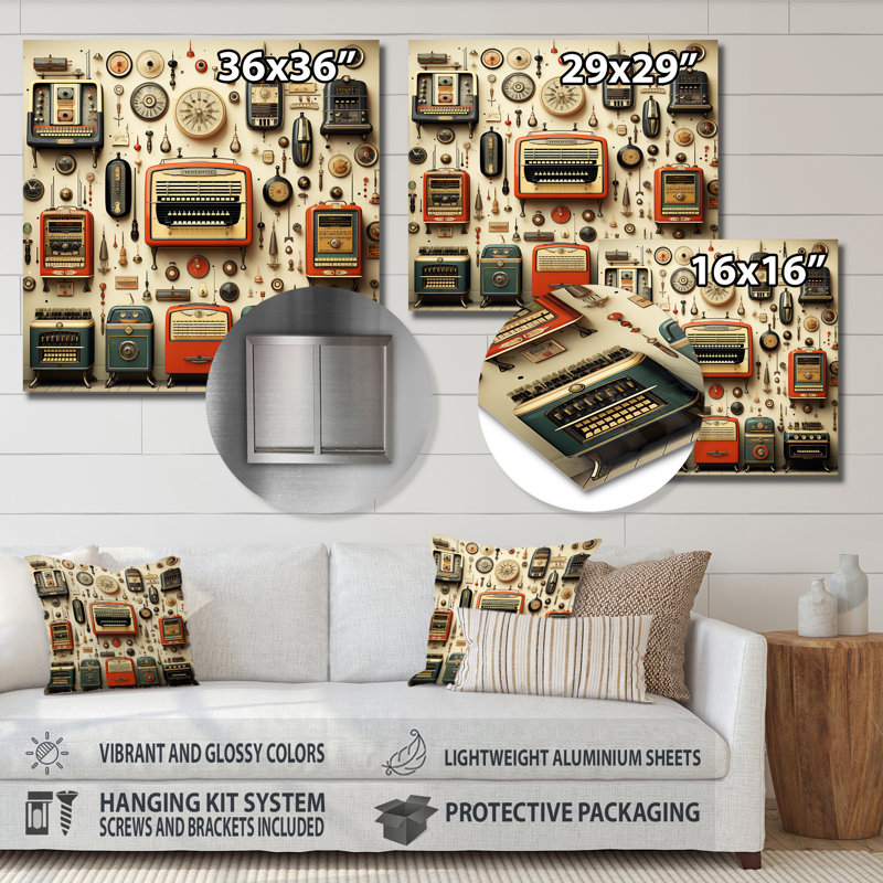 Lark Manor™ Nostalgic Jukebox Tunes 4 - Jukeboxes Metal Wall Art | Wayfair