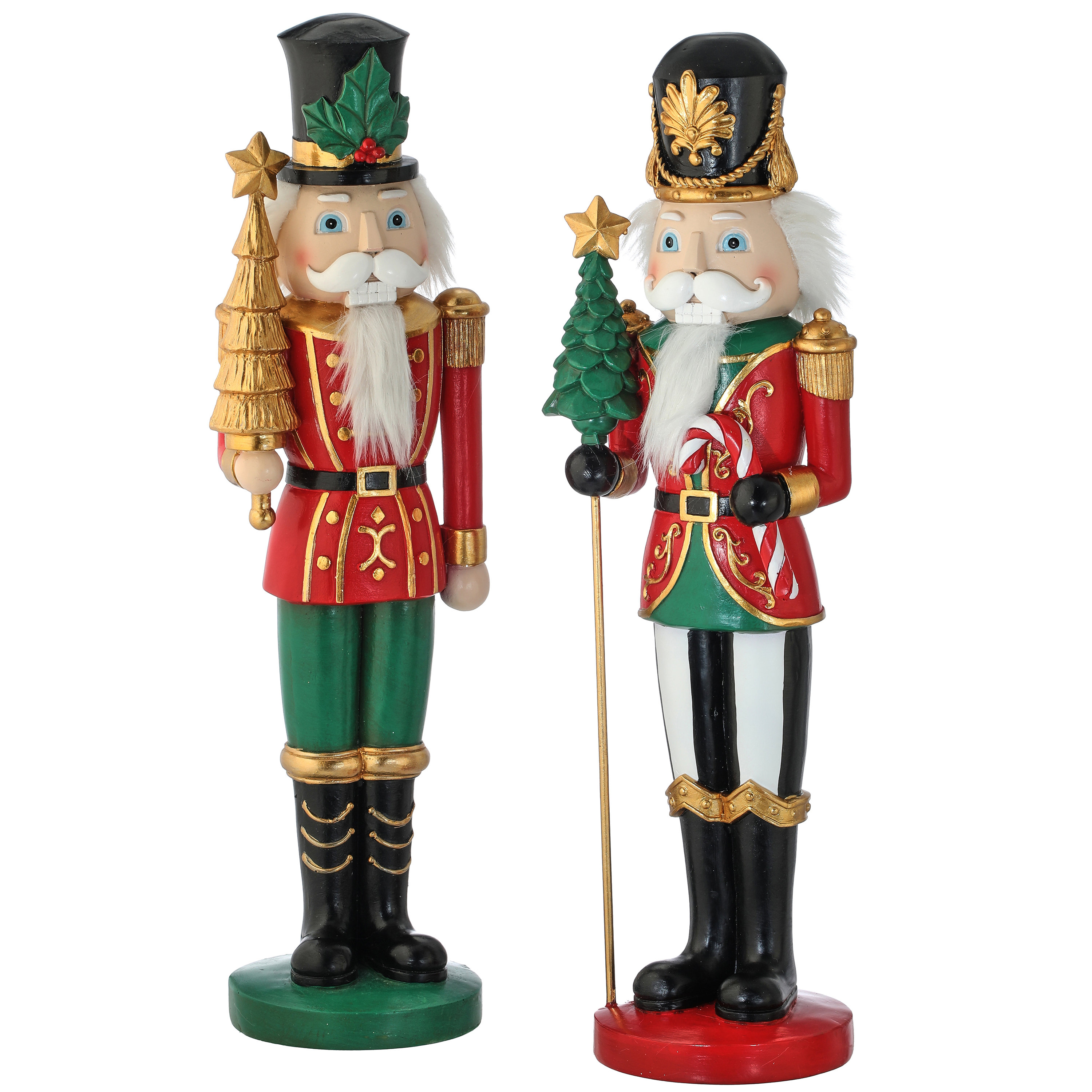 The Holiday Aisle® 15" Resin Royal Nutcracker Set of 2 | Wayfair