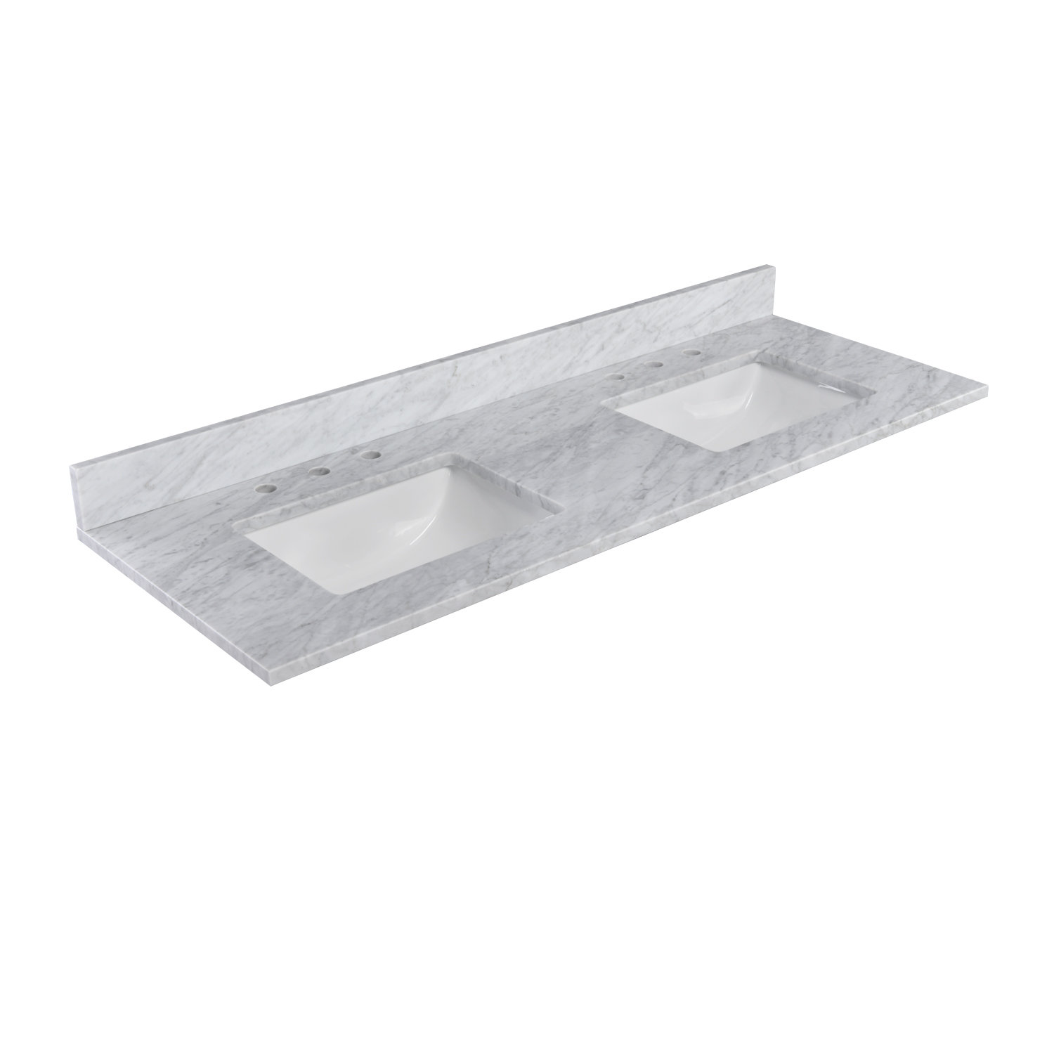 PROOX 60 Inch Vanity Top Carrara Marble White Top | Wayfair