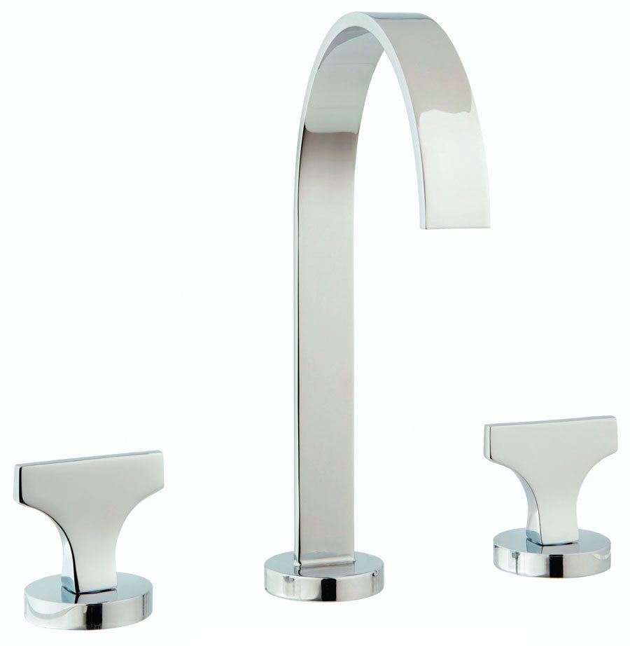 MCN Faucets Spring Widespread Bathroom Faucet with Drain | Perigold