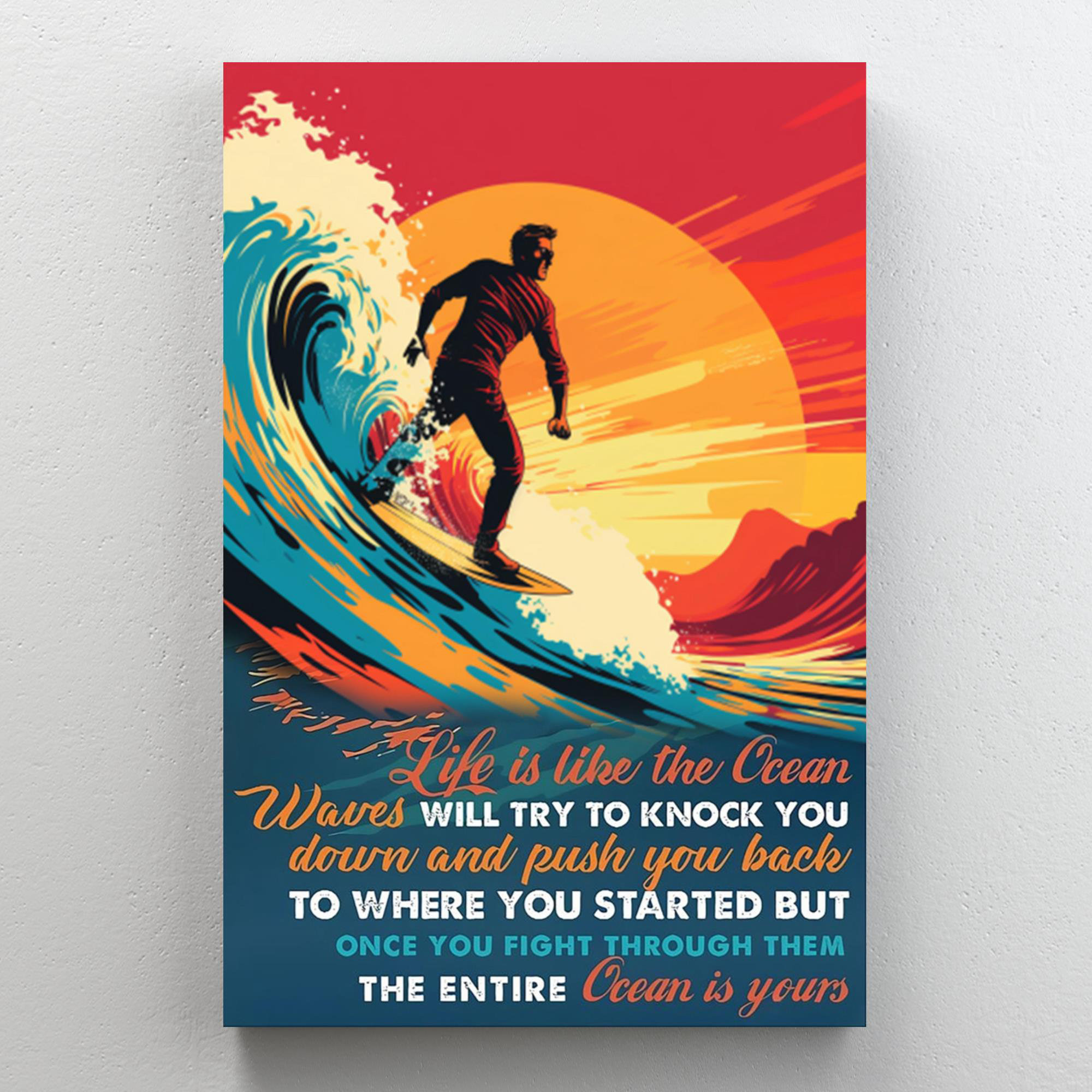 Trinx Marnice Life Is Like The Ocean | Wayfair