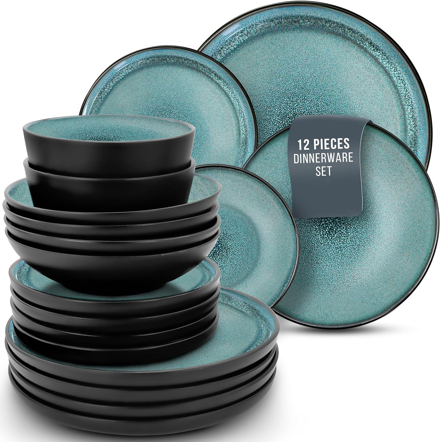 Orren Ellis Ultra Chic Stoneware Dinnerware Sets for 4-12 pcs ...