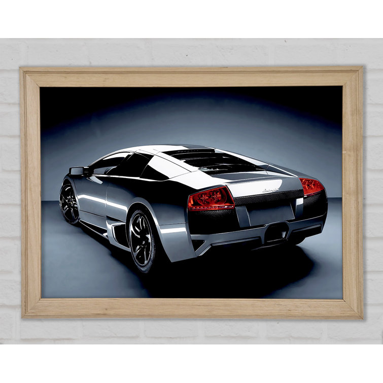 Ebern Designs Lamborghini Rear Gunmetal - Single Picture Frame Art ...