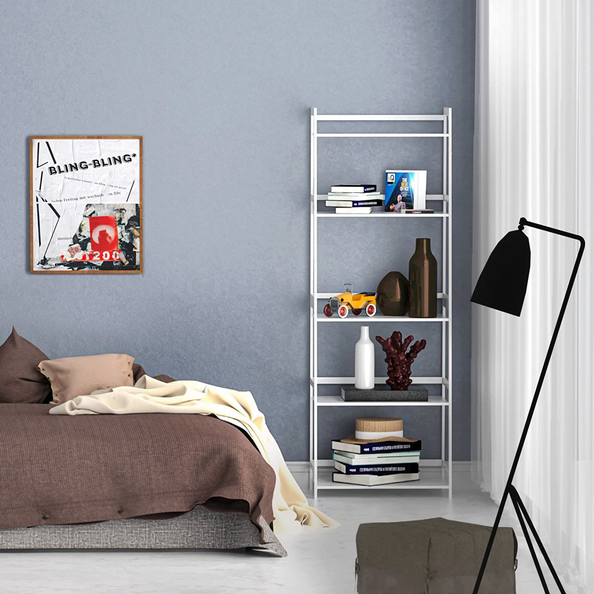 17 Stories Stevee Ladder Bookcase | Wayfair