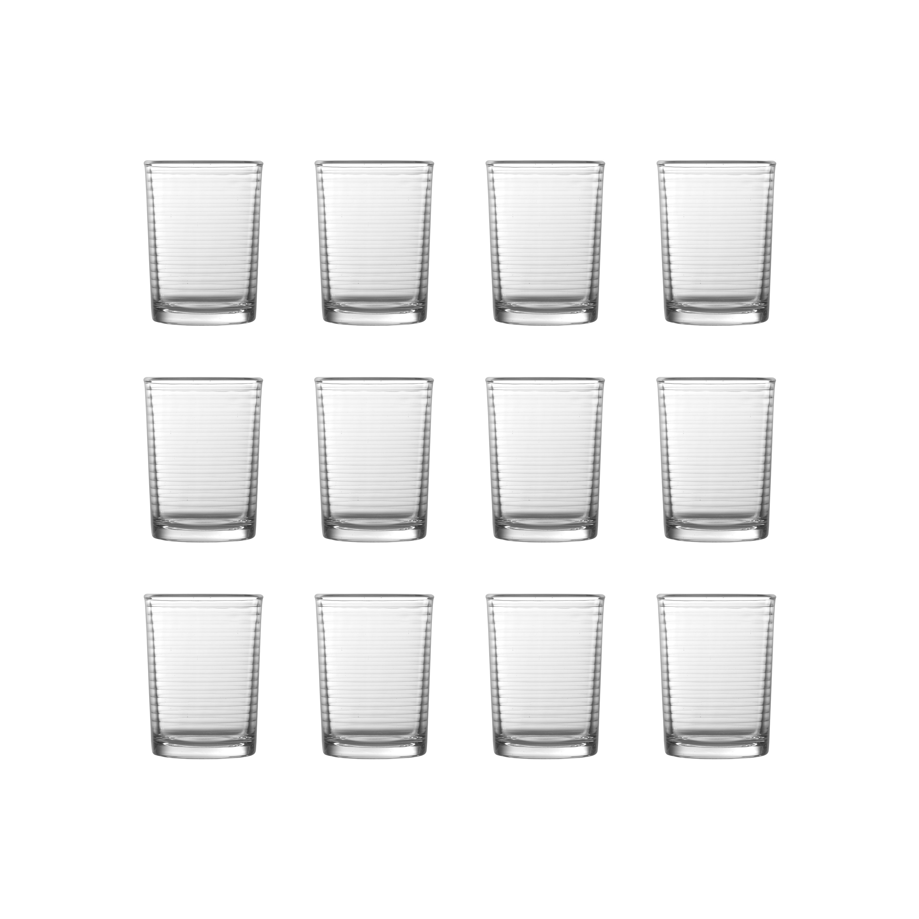 Fortessa Basics Arcade Everyday Stackable Quality Super Clear Glassware ...