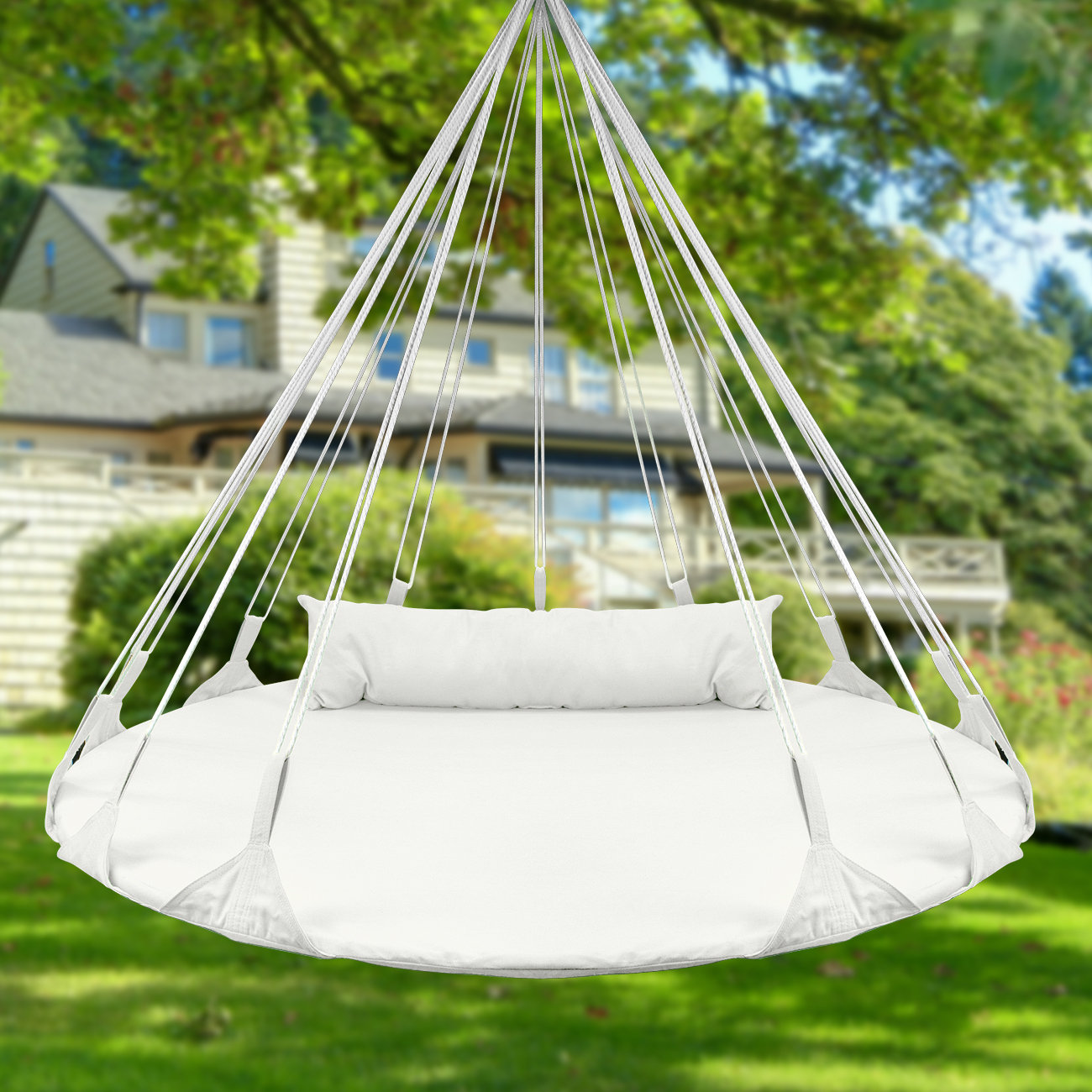 Sorbus Nest Swing Sorbus Saucer Hanging Swing Nest 56" with Pillow ...