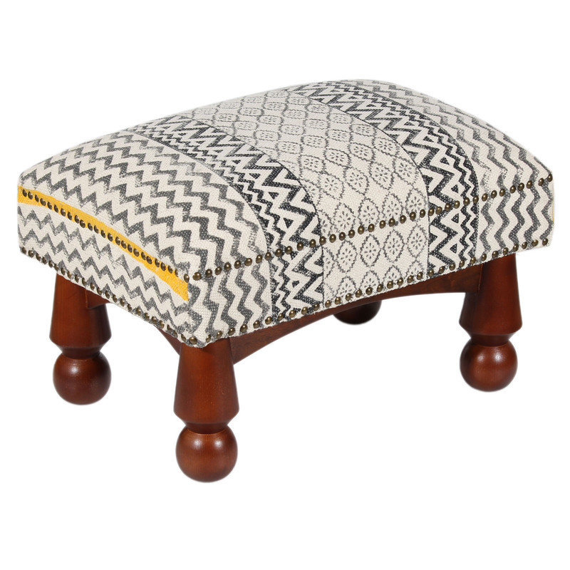 Union Rustic Jaryan Solid Wood Accent Stool | Wayfair