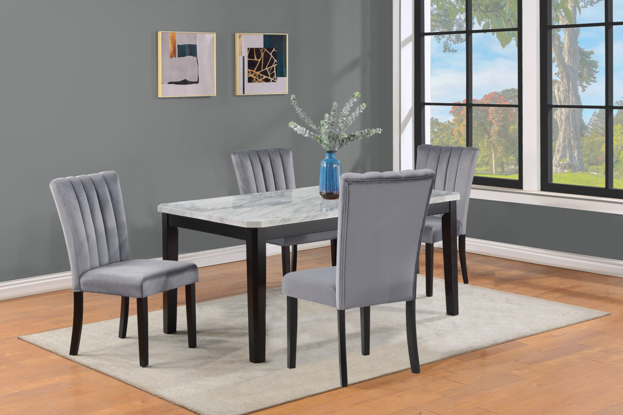 Red Barrel Studio Contemporary Height Dining Set Square Table Tope ...