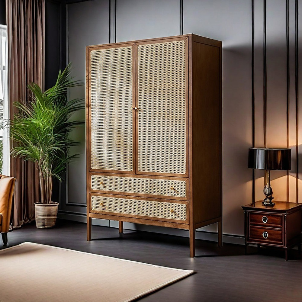 Lineyinmer European style retro simple wardrobe | Wayfair