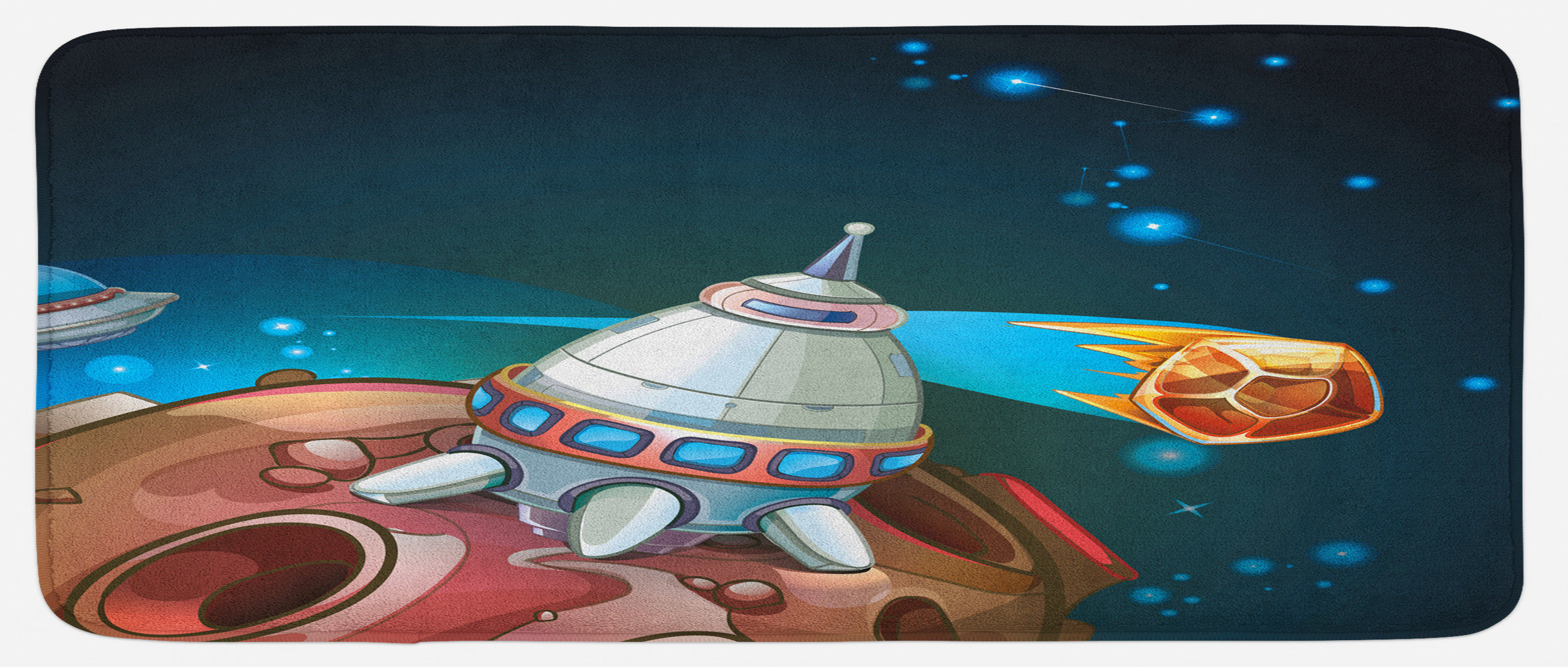 East Urban Home Spacecraft Planets Outer Space Theme Rocket Stars ...