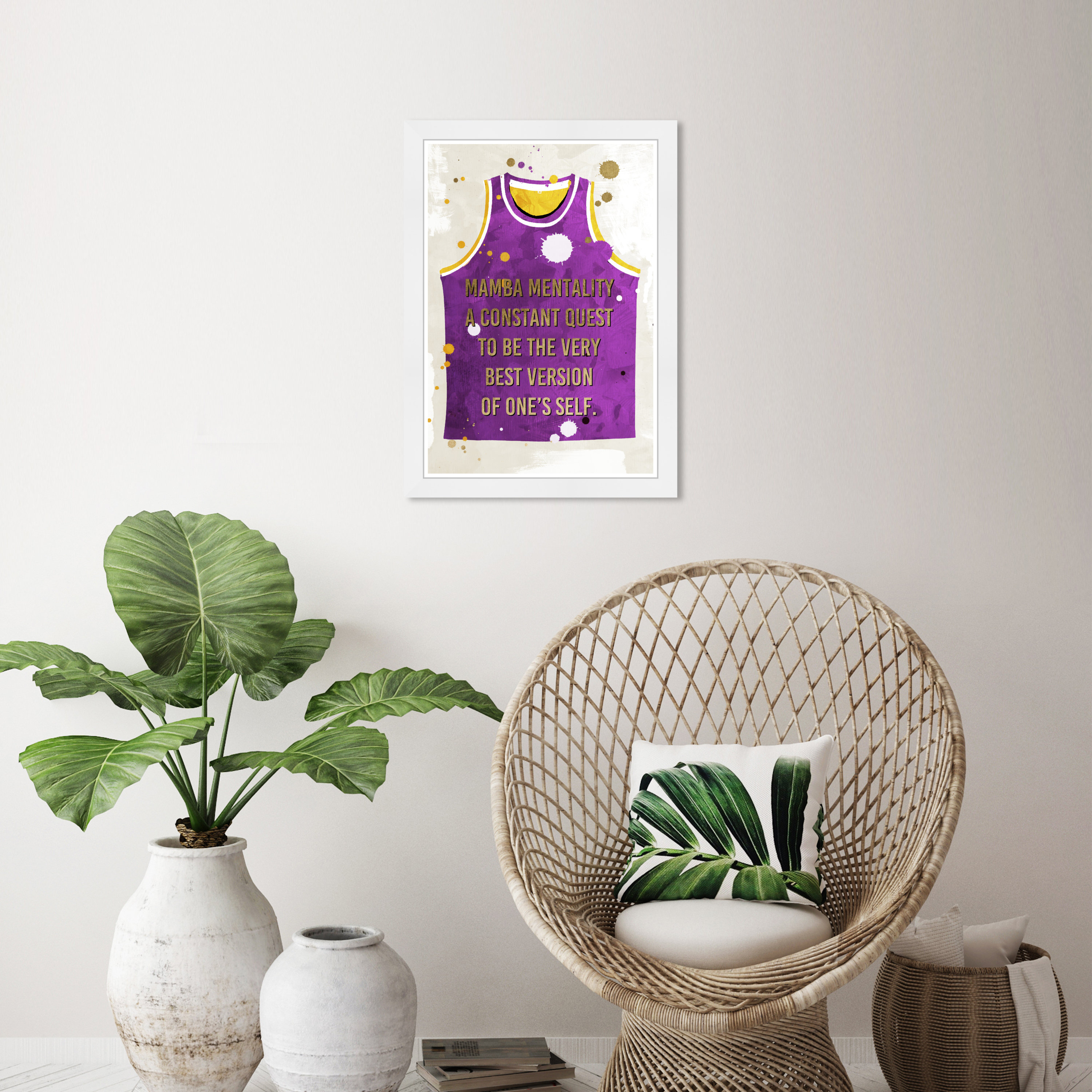 Mercer41 Fashion and Glam Mamba Mentality Jersey Glam Purple Paper Wall ...