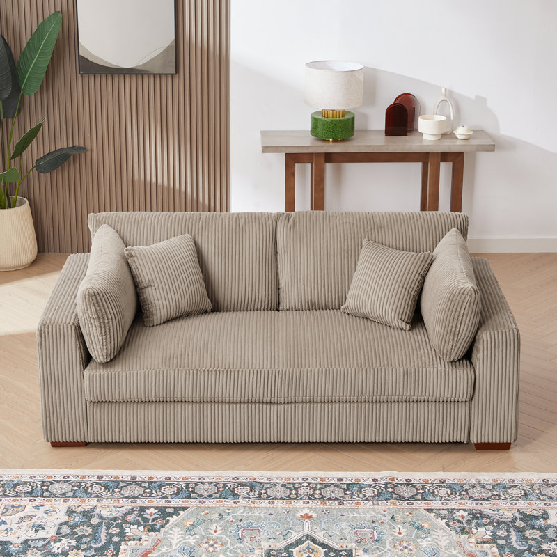 Latitude Run® Modern Sofa with Extra Deep Seat & Reviews | Wayfair