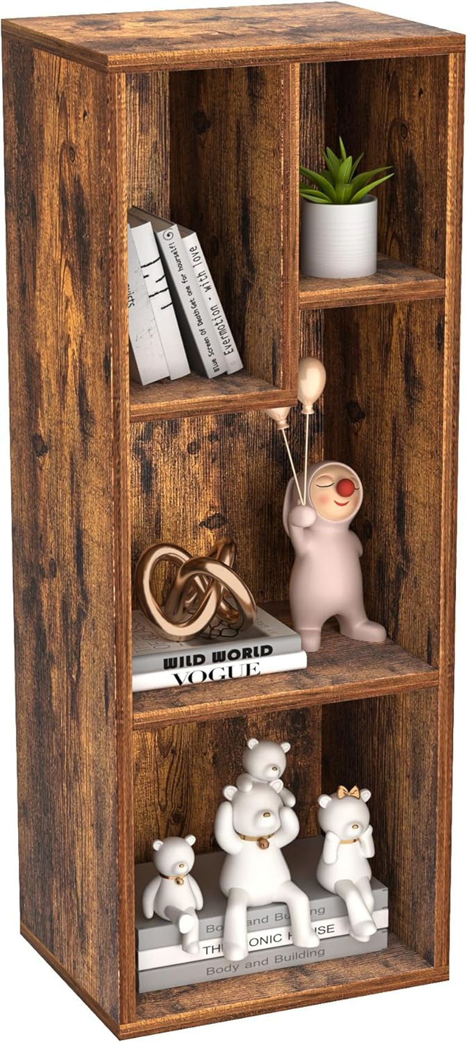 Ophelia & Co. 4 Cube Bookcase, Modern Storage for Standard Textbooks ...