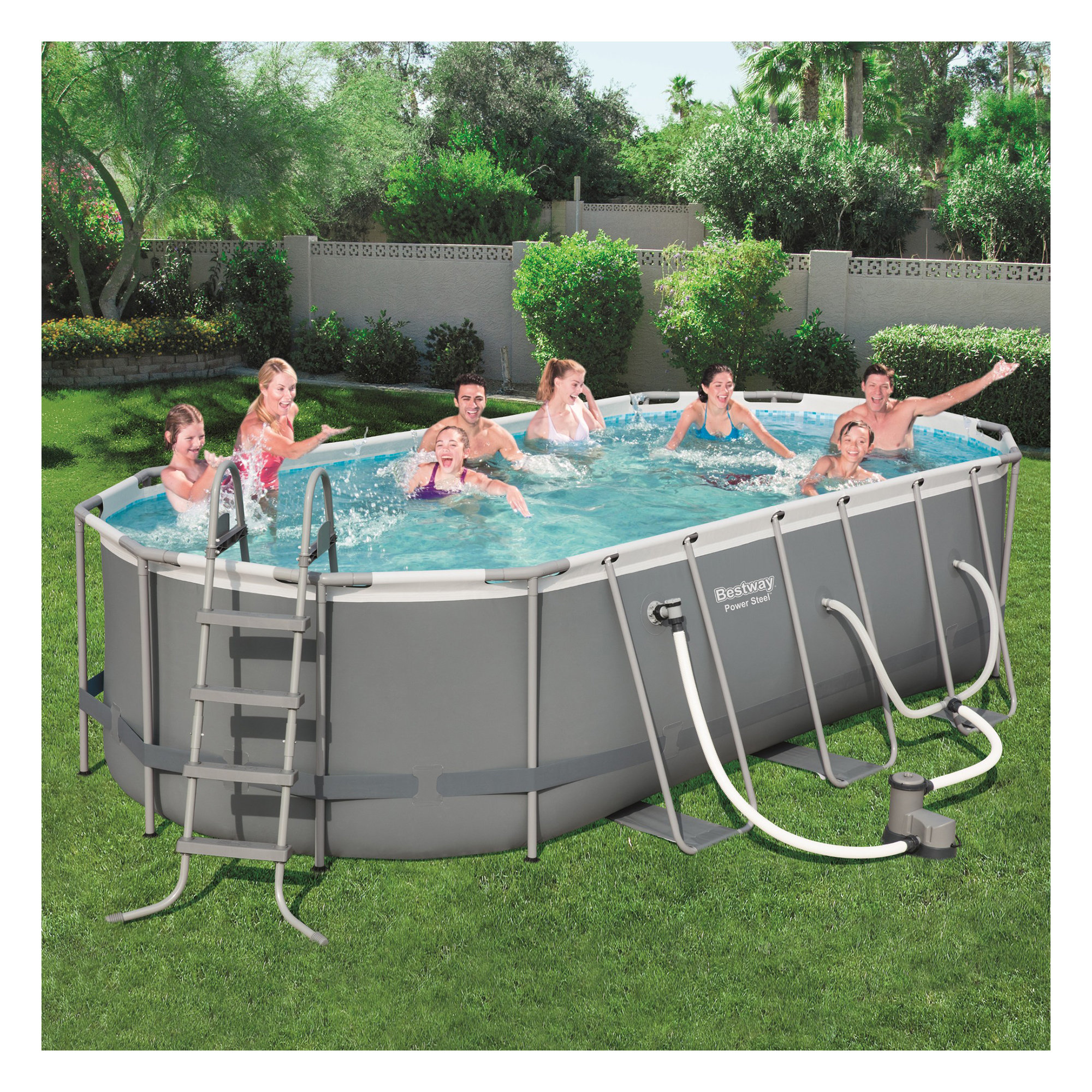 Bestway 18' X 9' Frame Set Pool | Wayfair