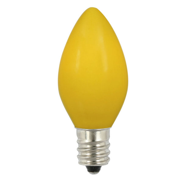 The Holiday Aisle® C7 Ceramic Yellow Replacment Bulb, 130 Volt, 5 Watt ...