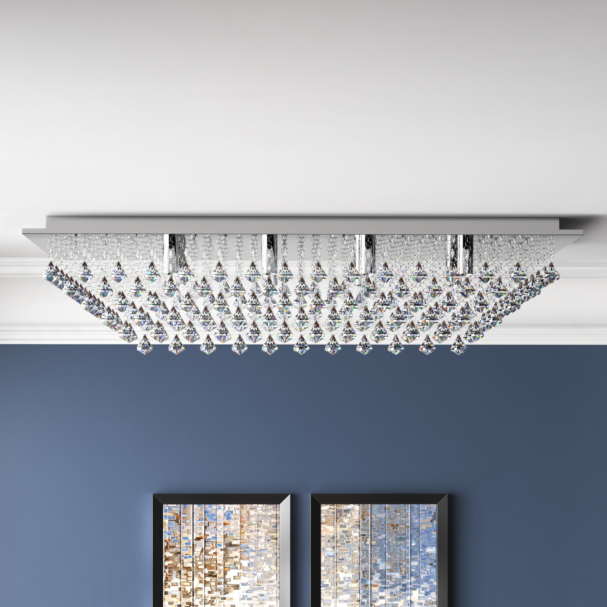 Mercer41 Kessler 8-Light 33cm Flush Mount & Reviews | Wayfair.co.uk