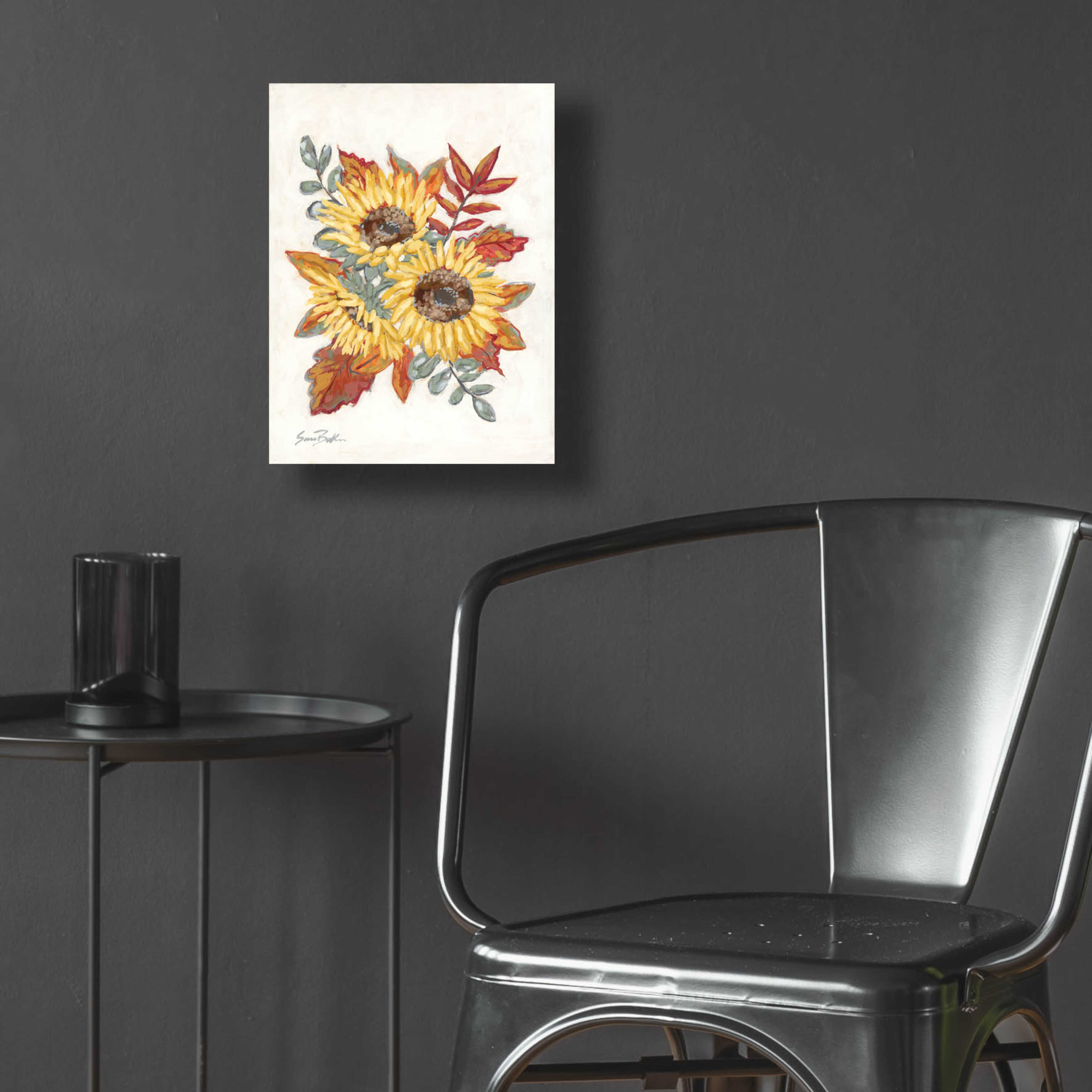 August Grove® " Sunflower Fall Foliage " by Sara Baker | Wayfair