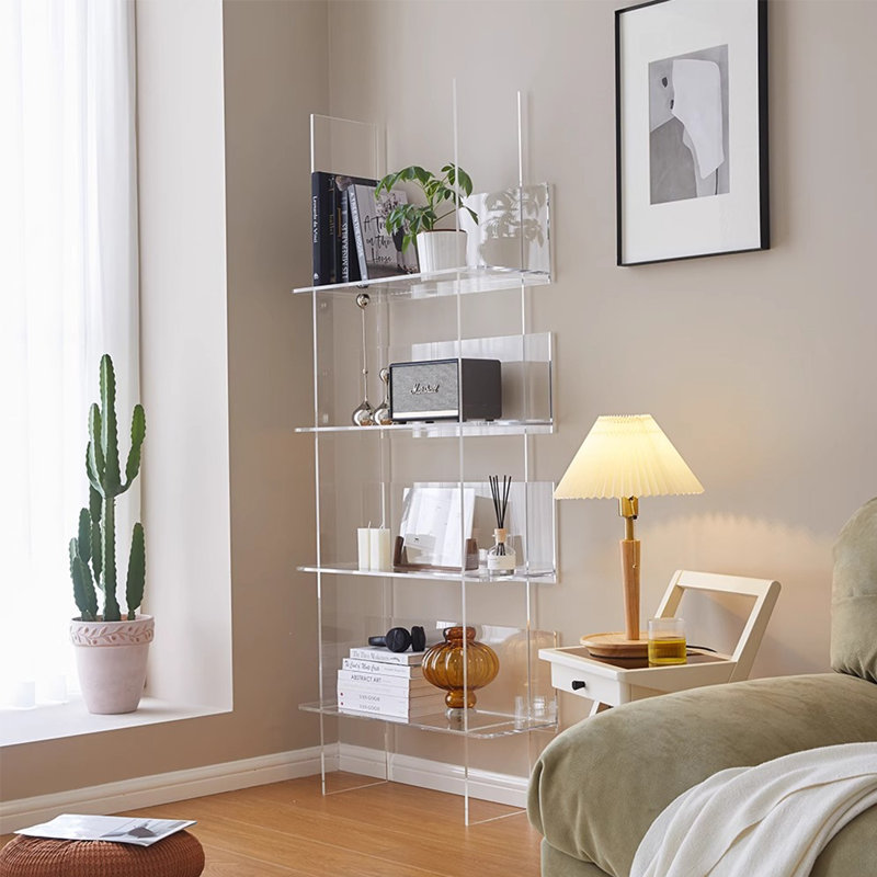Liu's ink furniture Acrylic creative transparent open bookcase | Wayfair