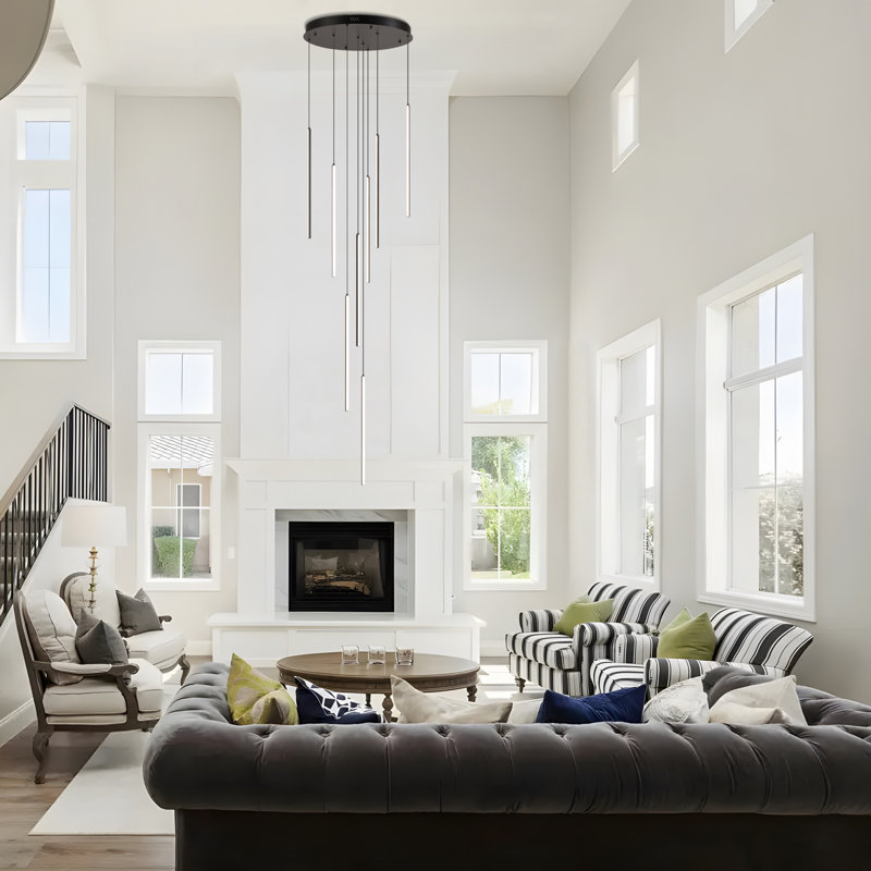 Wrought Studio™ Jakkar 8 - Light Cluster Cascade Modern LED Chute ...