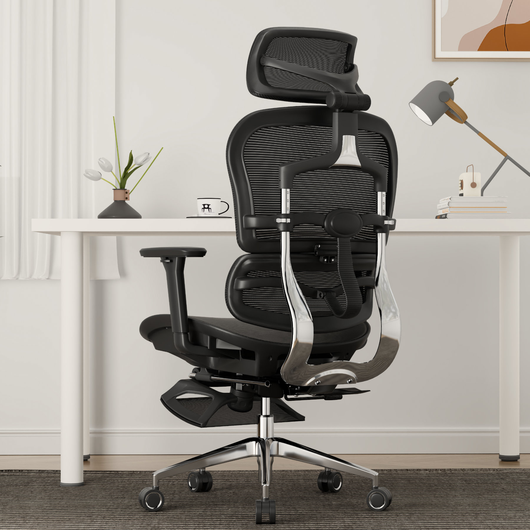 Inbox Zero Ergonomic Mesh Office Chair With 3d Adjustable Armrest,mesh ...