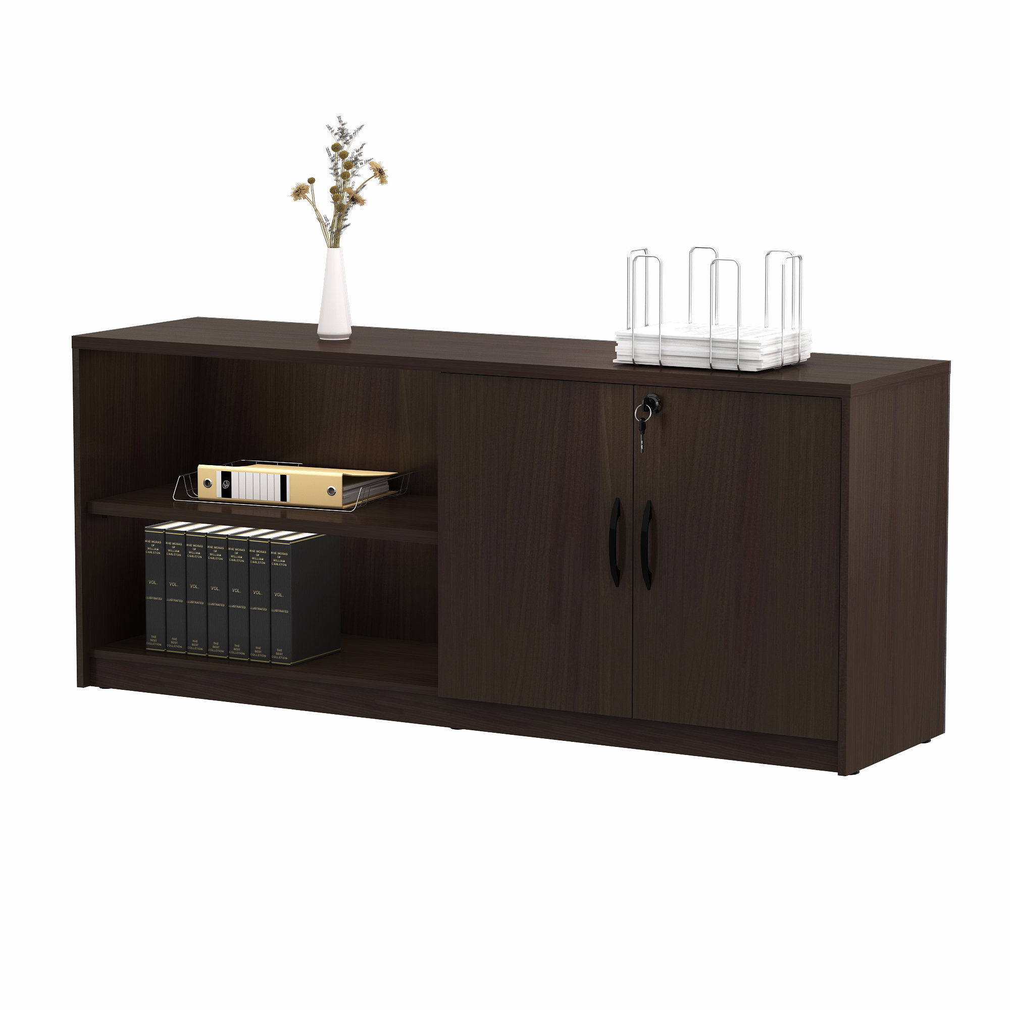 Cubespace Storage Side cabinet with Two Shelves & Reviews | Wayfair