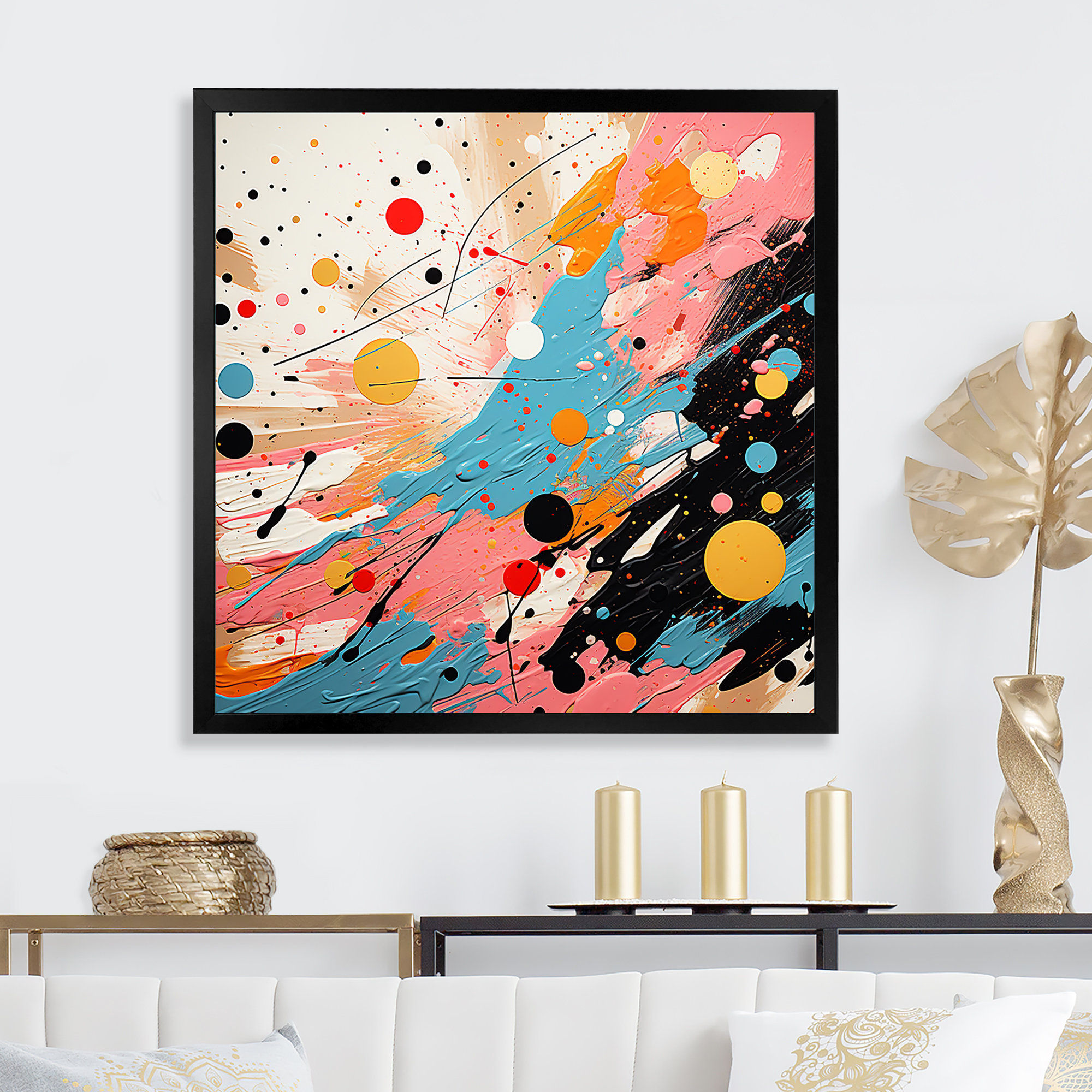 Wrought Studio™ Blue And Pink Abstract Pop Fusion II - Pop Wall Art ...
