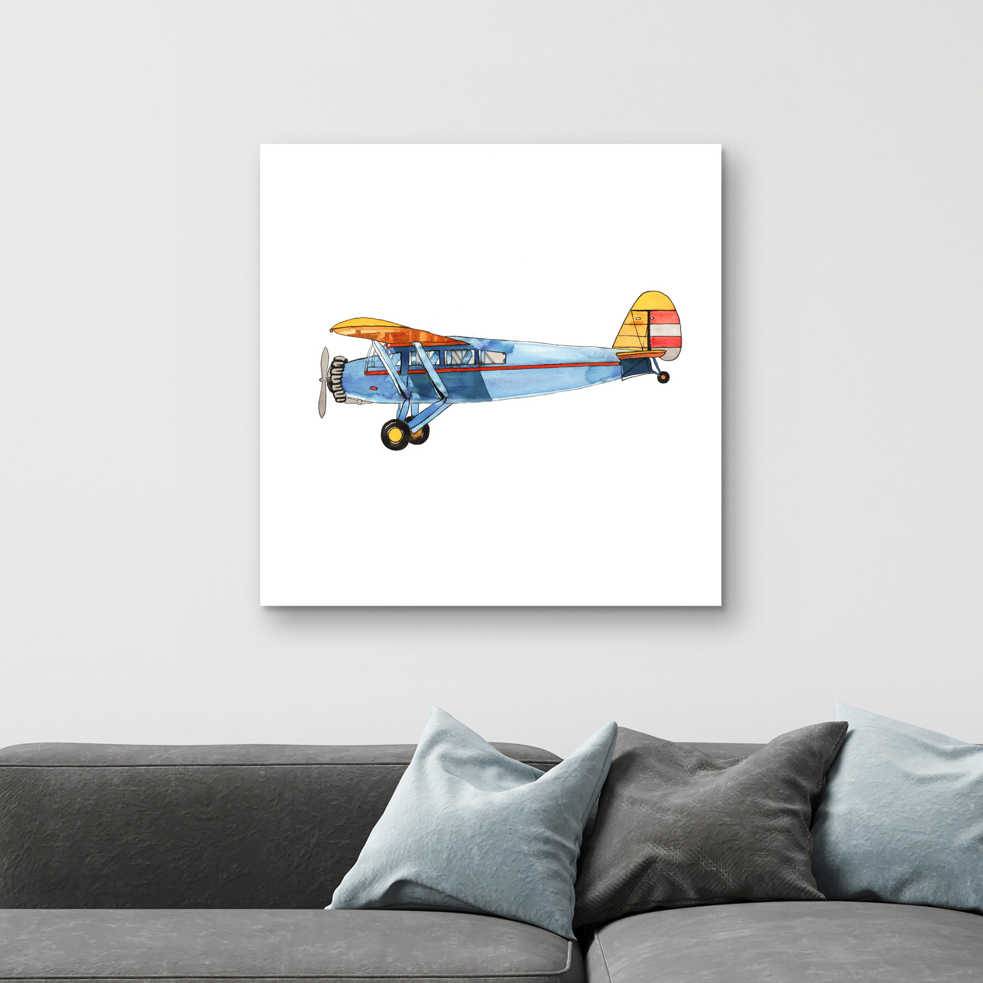 Begin Edition International Inc. Small plane - 32"x32" art on canvas ...
