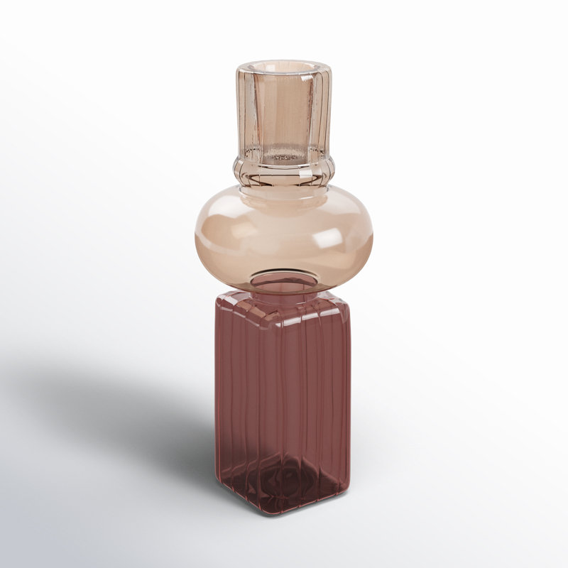 Joss & Main Venie 7.75'' H Glass Tabletop Candlestick | Joss & Main