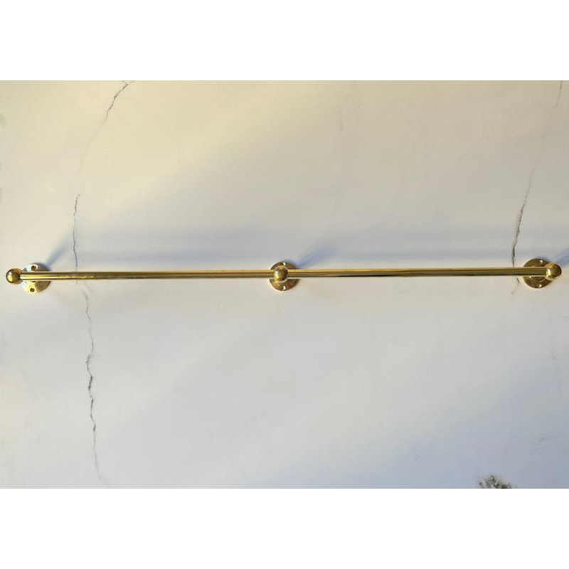 Prep & Savour Brass Kitchen Rail Rack for Hanging Accessories Modern ...