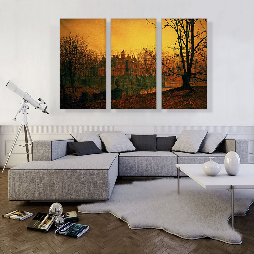 ARTCANVAS The Haunted House - 3 Piece Print - Wayfair Canada
