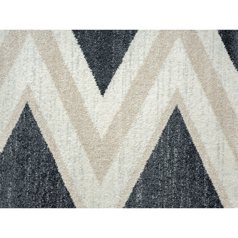 Union Rustic Galey Geometric Gray/Cream Area Rug | Wayfair
