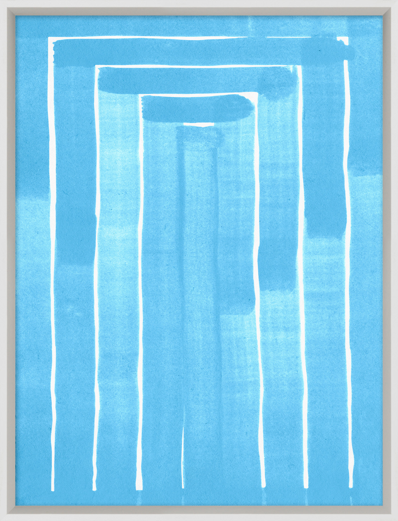 Wendover Art Group Orderly Streaks 8 - Picture Frame Painting on Paper ...
