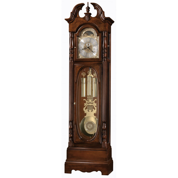 Blue Elephant 219.1cm Solid + Manufactured Wood Grandfather Clock ...