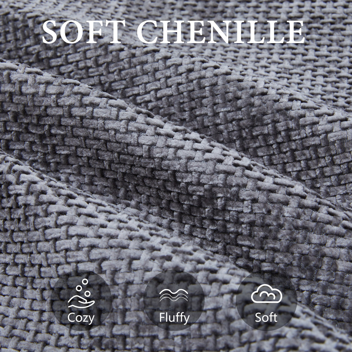 Latitude Run® 109” Curved Sectional Sofa, Chenille Fabric Modular Cloud ...