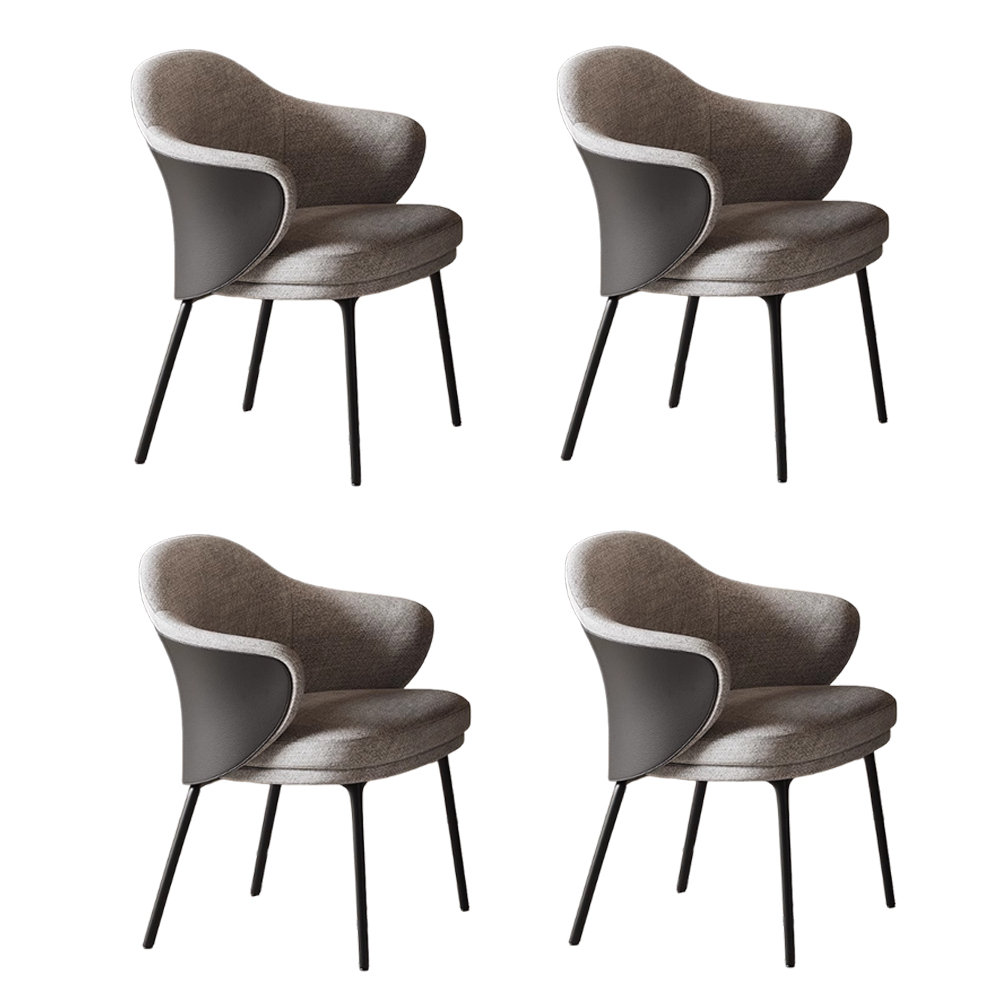 dujinlong home Modern Casual Sponge Armrest Dining Chairs - Wayfair Canada