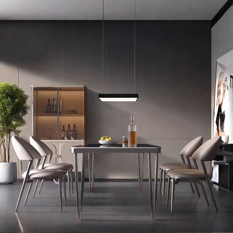 dinlin home High-end simple modern dining table and chairs | Wayfair