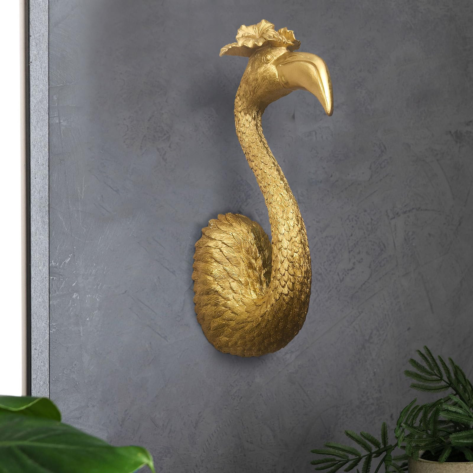 flamingo head for wall