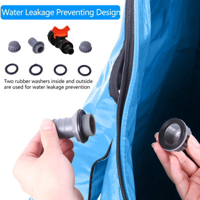 Winado Weather Resistant Plastic Foldable Drainable Rain Barrel ...