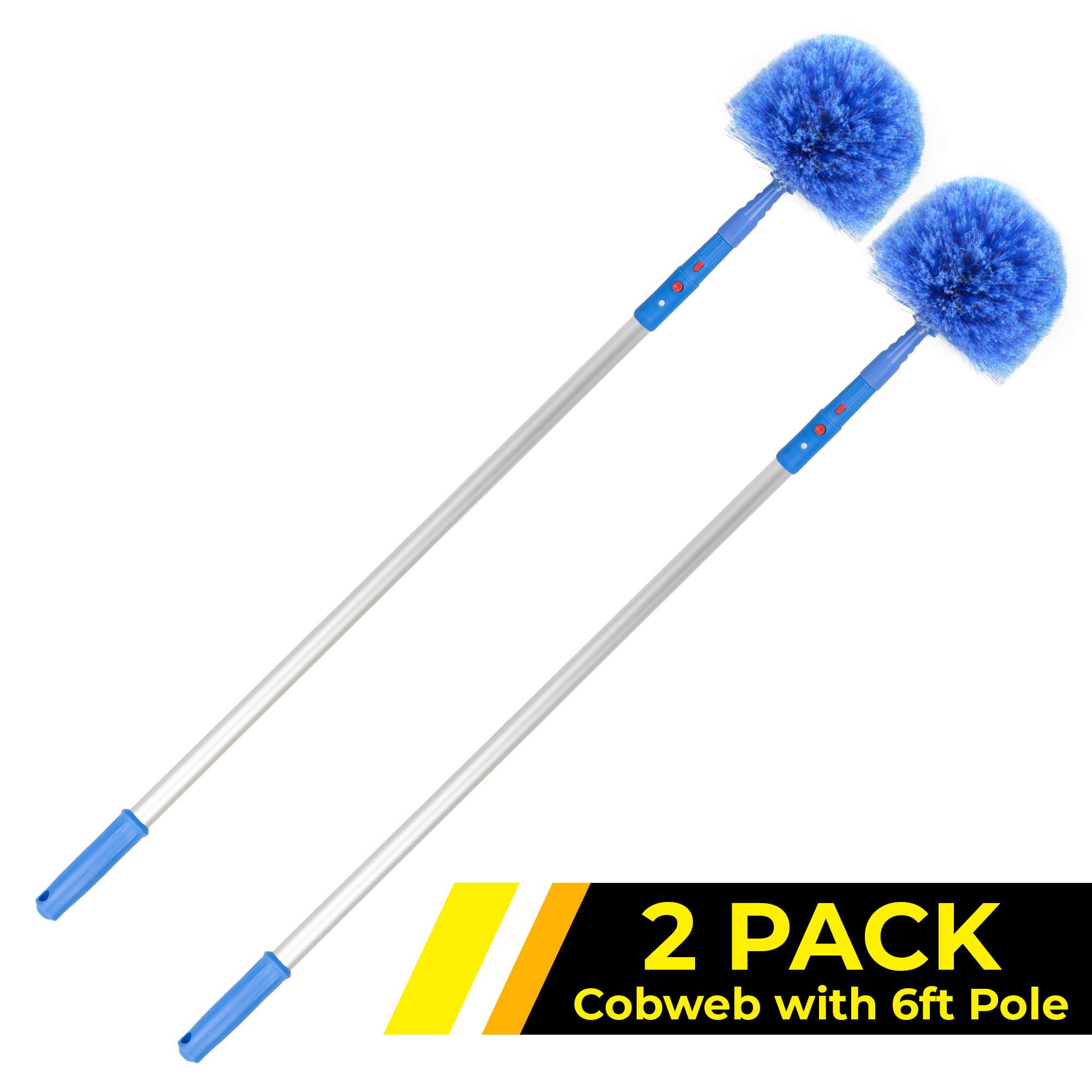 Gritt Commercial Cobweb Duster Brush, 6 11/16" Cobweb / Corner Duster ...